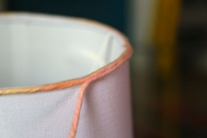 Custom Dyed Yarn Lampshade - Aunt Peaches